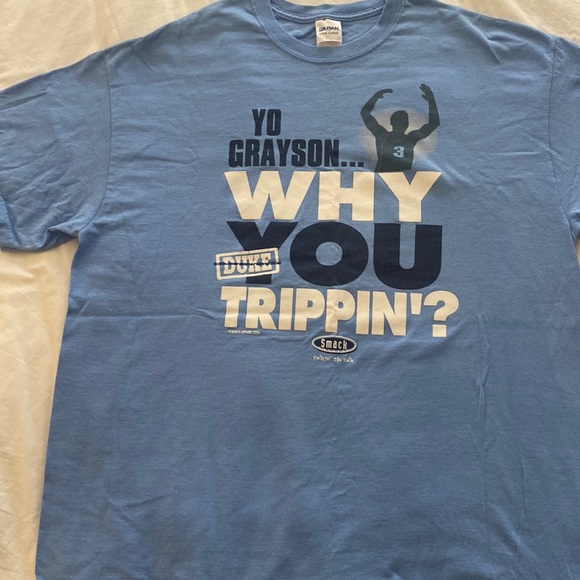 NCAA | Shirts | Rare Antiduke Basketball Grayson Allen Why You Trippin ...